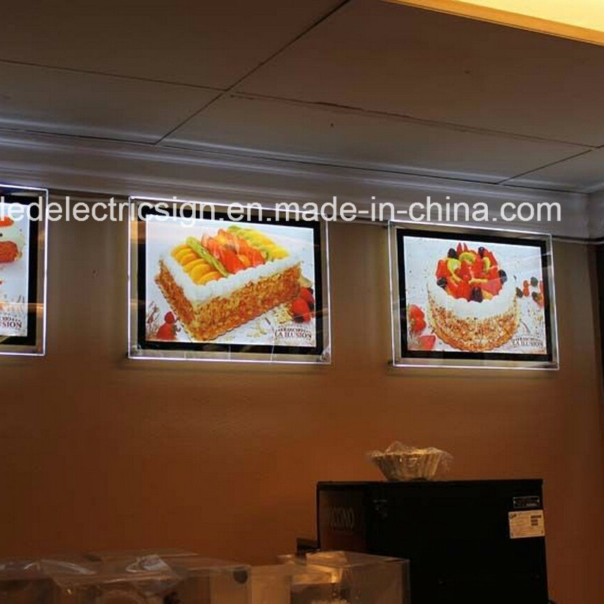Wall Mounted Crystal Frame LED Light Box for Cake Display - China ...