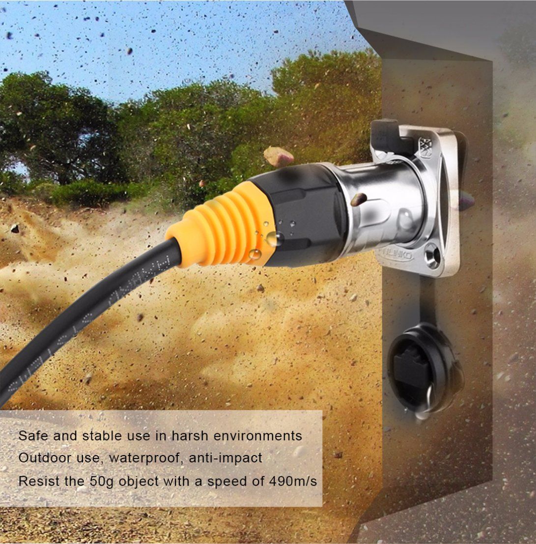 Wire to Board RJ45 Cat5e Cable Crystal IP65 Waterproof Rj Connector for ...