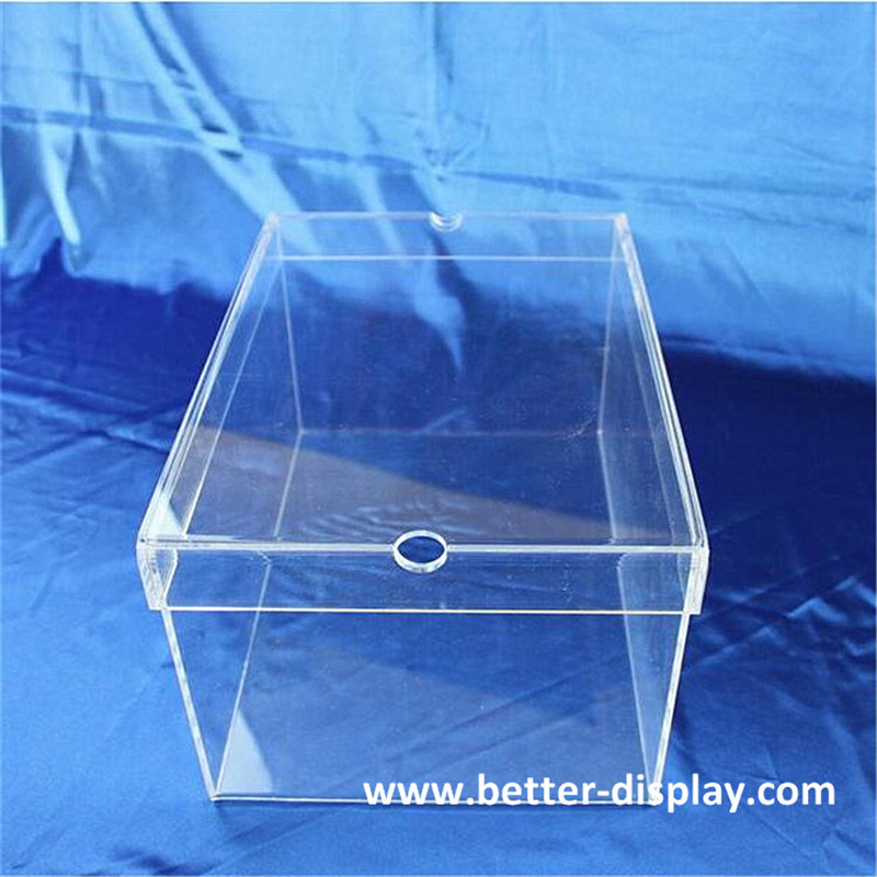 Wholesale Acrylic Cheap Hard Clear Plastic Shoe Box - China-Crystal.com