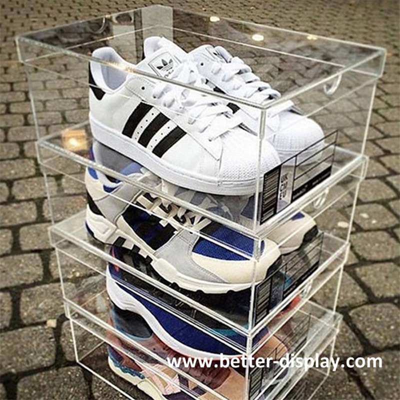 Wholesale Acrylic Cheap Hard Clear Plastic Shoe Box - China-Crystal.com