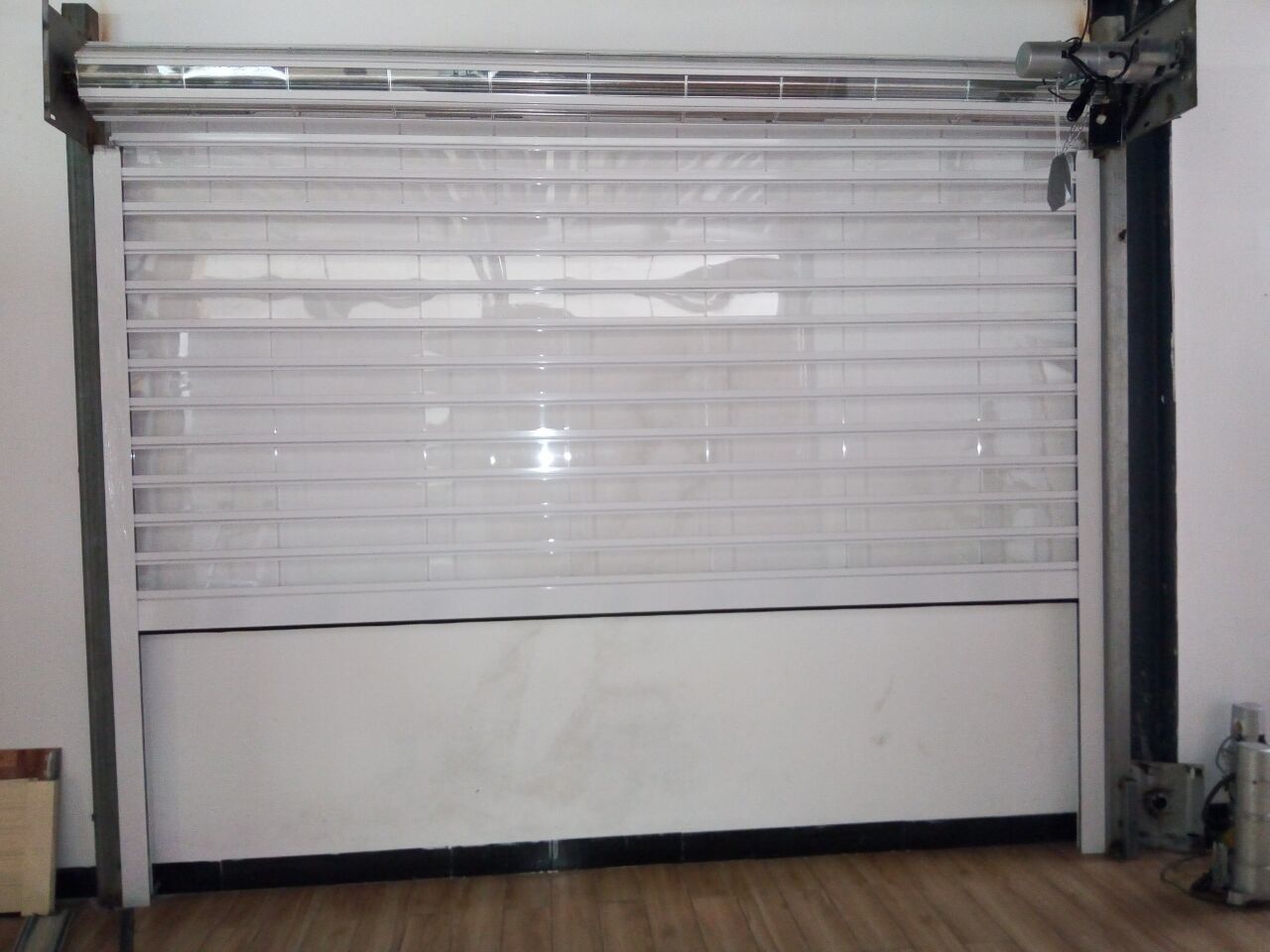 Electric Grill Roll up Shutter, Automatic Crystal Transparent Security ...